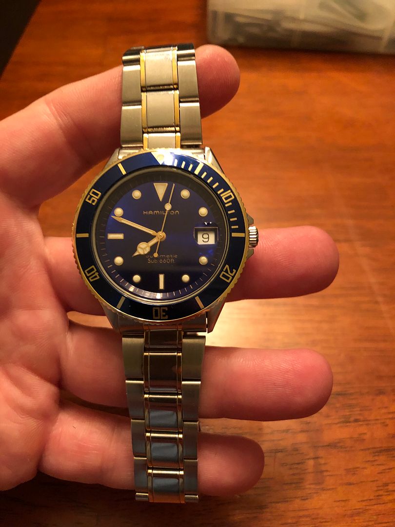 Vintage 40mm Hamilton AUTOMATIC Tutone SUB 660 | WatchUSeek Watch Forums