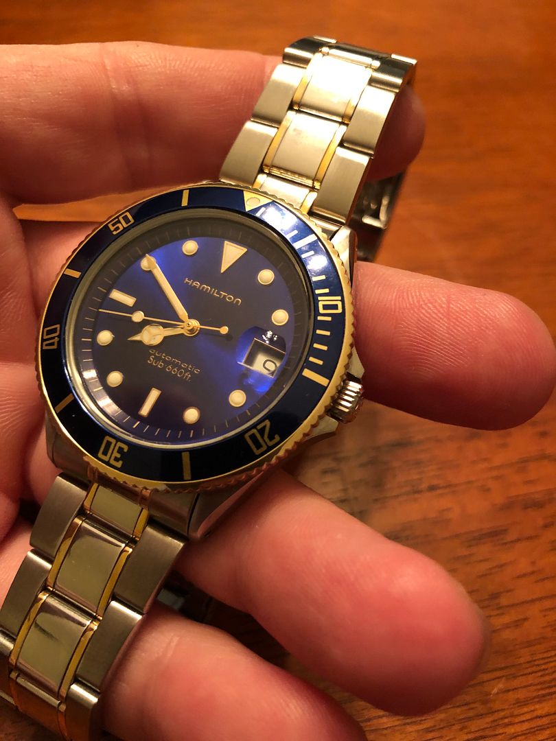 Vintage 40mm Hamilton AUTOMATIC Tutone SUB 660 | WatchUSeek Watch Forums
