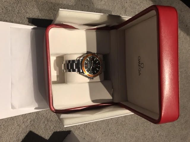 SOLD!! Omega Planet Ocean 2500 42mm Pumpkin $2300 OBRO | WatchUSeek ...