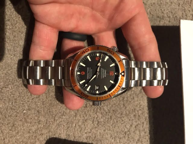 SOLD!! Omega Planet Ocean 2500 42mm Pumpkin $2300 OBRO | WatchUSeek ...