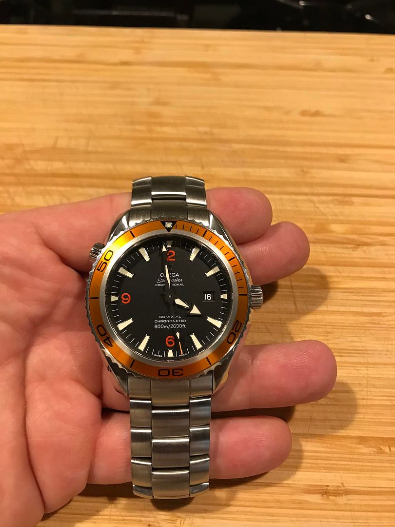 Omega Planet Ocean 22085000 2500 45.5mm Pumpkin | WatchUSeek Watch Forums